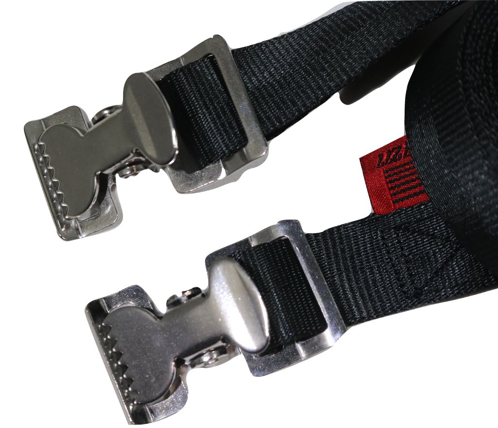 1" x 8 Ft Adjustable Stainless Steel Alligator Clip Tie Strap | AC108S